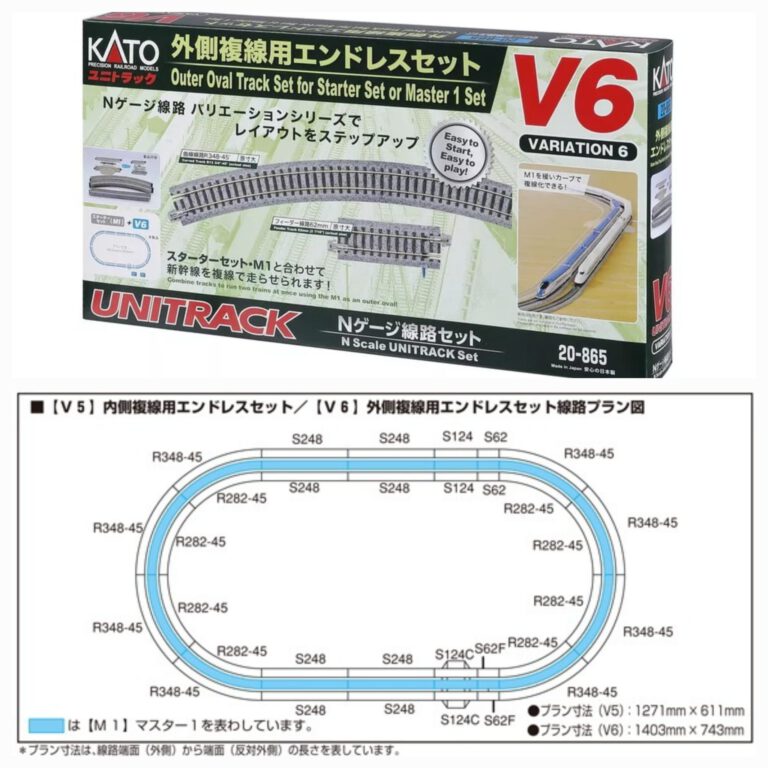 KATO 20-865 V6 外側複線路軌套裝 路軌套裝 - Khaho Store 咔好鐵道模型店