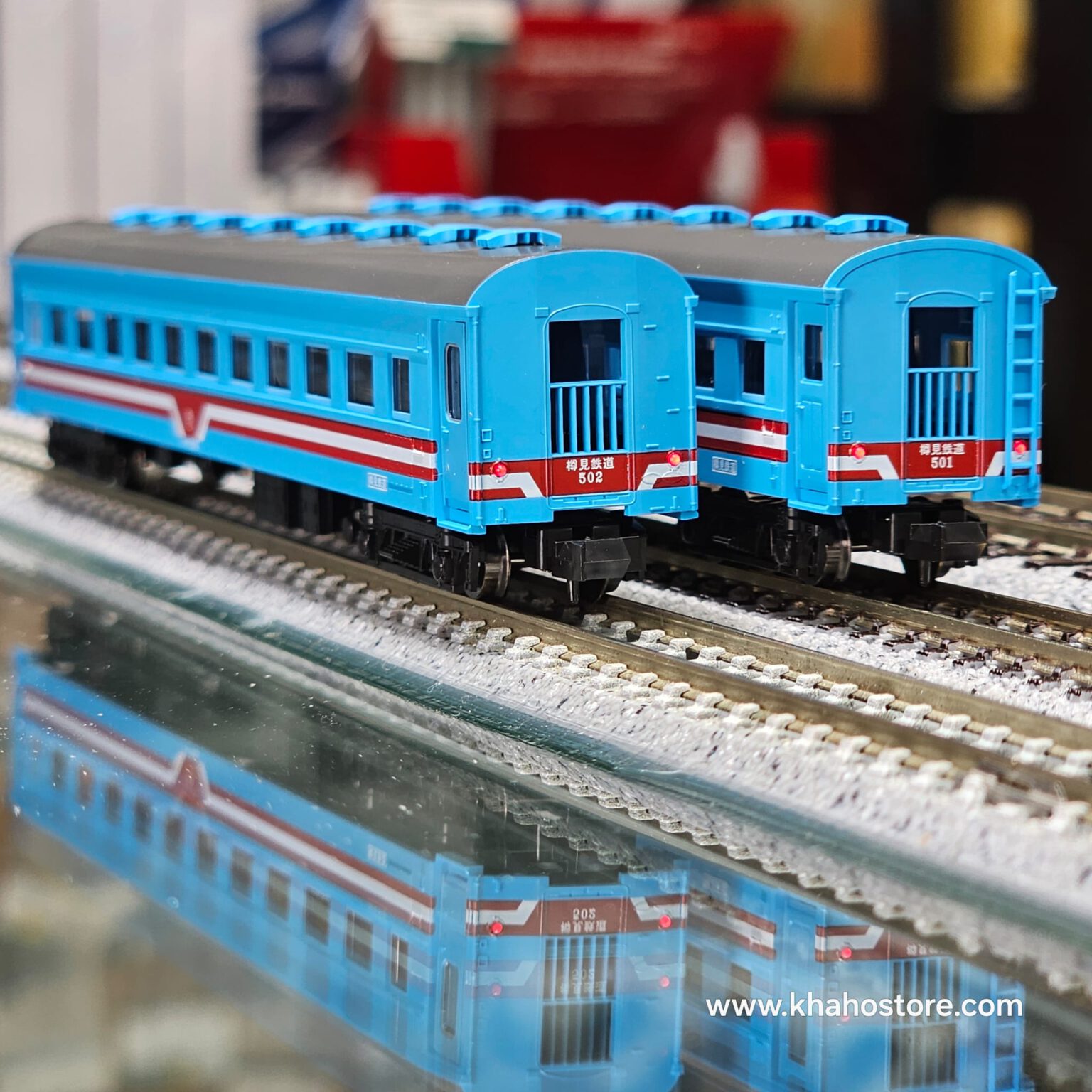 TOMIX 98585 樽見鉄道 客車列車（TDE10-3・オハフ500形・樽見鉄道色）セット - Khaho Store 咔好鐵道模型店