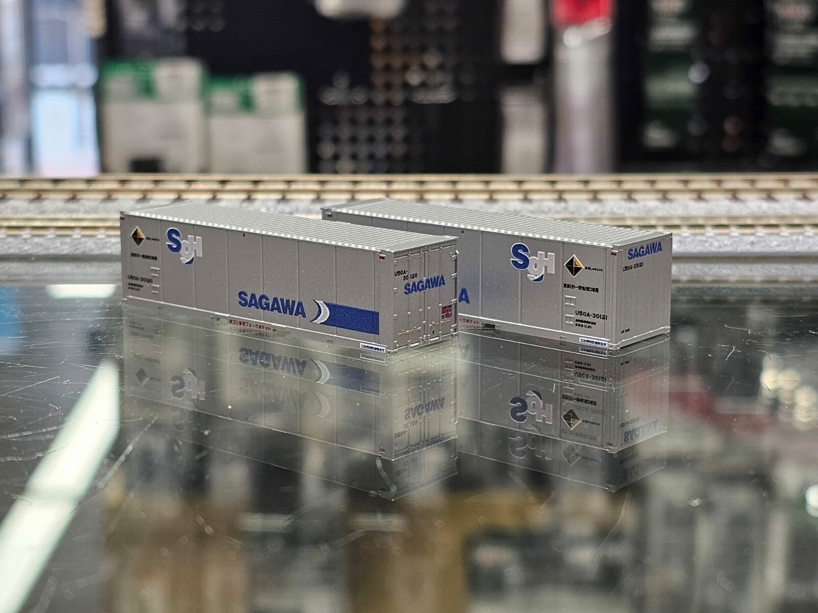 KATO 23-579 U50Aｺﾝﾃﾅ(佐川急便) 2個入 - Khaho Store 咔好鐵道模型店